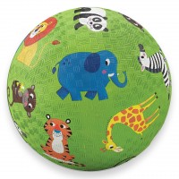 Woodland Animals 7 inch Green Play Ball for Kids - Educational Toys Planet